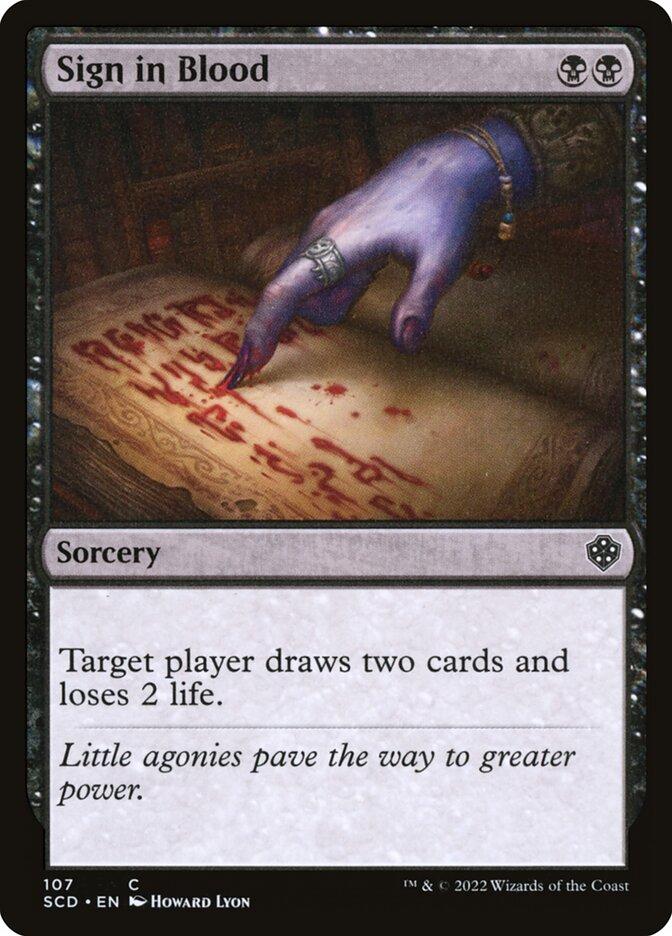 Sign in Blood | Starter Commander Decks | Commander | Card Kingdom