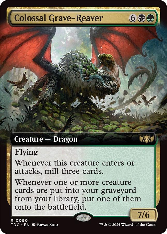 Tarkir: Dragonstorm Commander Decks Variants: Colossal Grave-Reaver ...