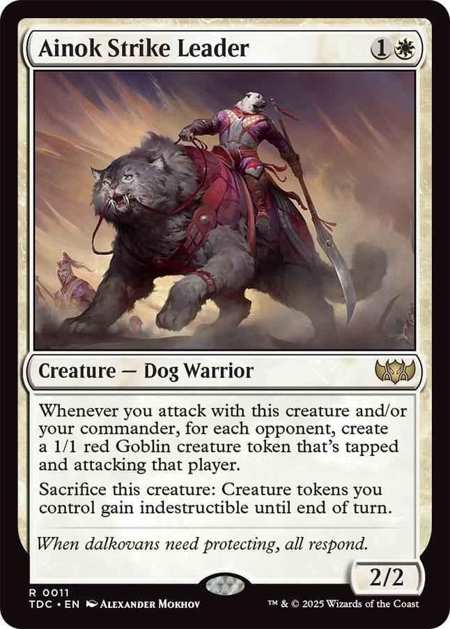 Tarkir: Dragonstorm Commander Decks: Ainok Strike Leader