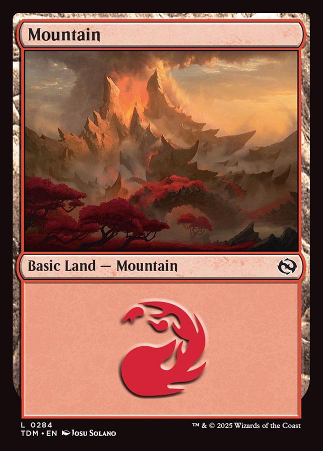 Tarkir: Dragonstorm Foil: Mountain (0284)