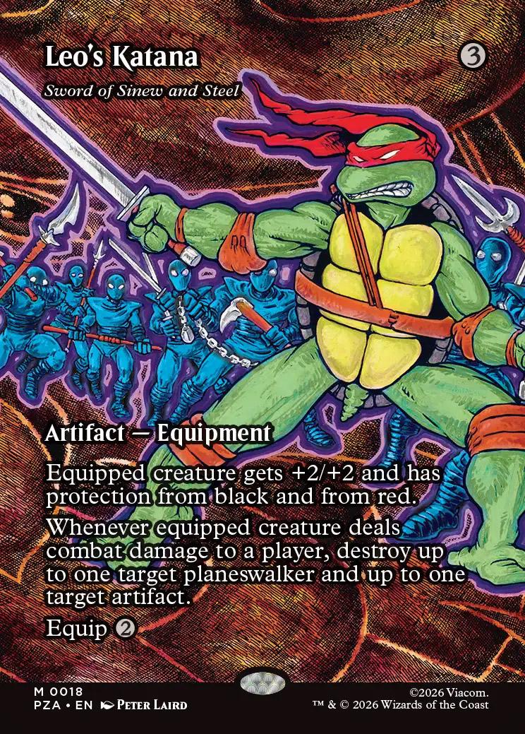 Teenage Mutant Ninja Turtles Source Material Cards Foil: Sword of Sinew ...