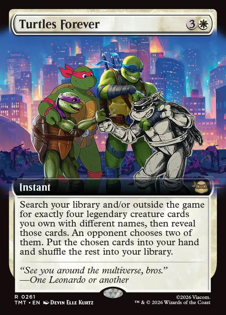Teenage Mutant Ninja Turtles Variants Foil: Turtles Forever (0261 ...