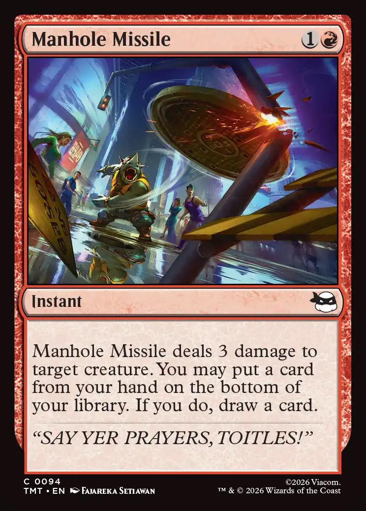 Teenage Mutant Ninja Turtles: Manhole Missile