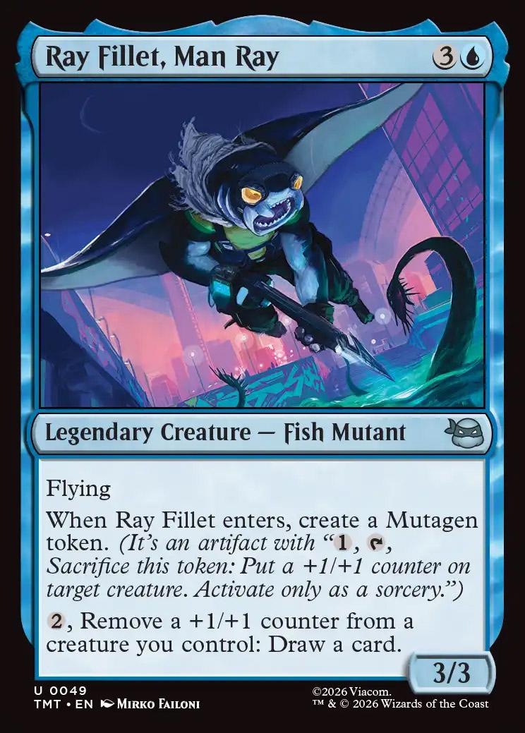 Teenage Mutant Ninja Turtles Foil: Ray Fillet, Man Ray