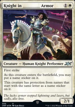Knight in ________ Armor | Unfinity Foil | Card Kingdom