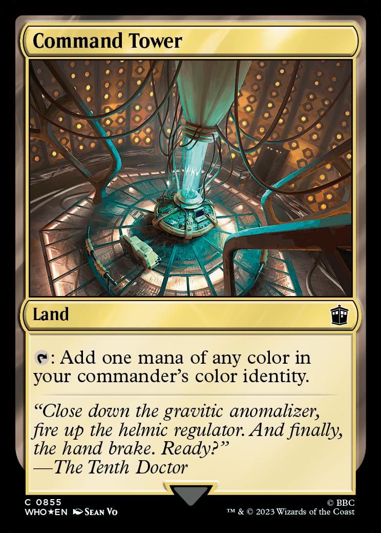 Command Tower | Universes Beyond: Doctor Who Foil | Standard | Card Kingdom