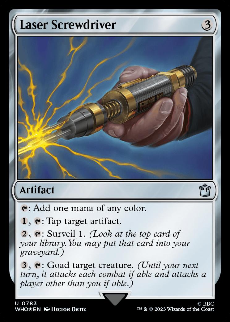 Laser Screwdriver | Universes Beyond: Doctor Who Foil | Standard | Card ...
