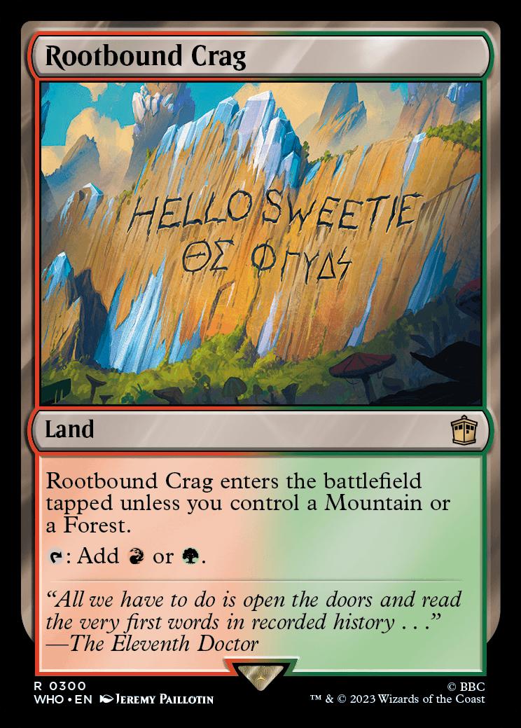 Rootbound Crag | Universes Beyond: Doctor Who Foil | Standard | Card ...
