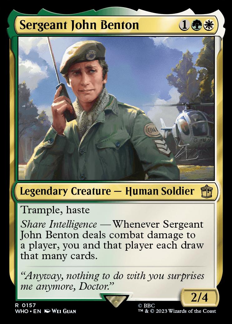Sergeant John Benton | Universes Beyond: Doctor Who | Standard | Card ...