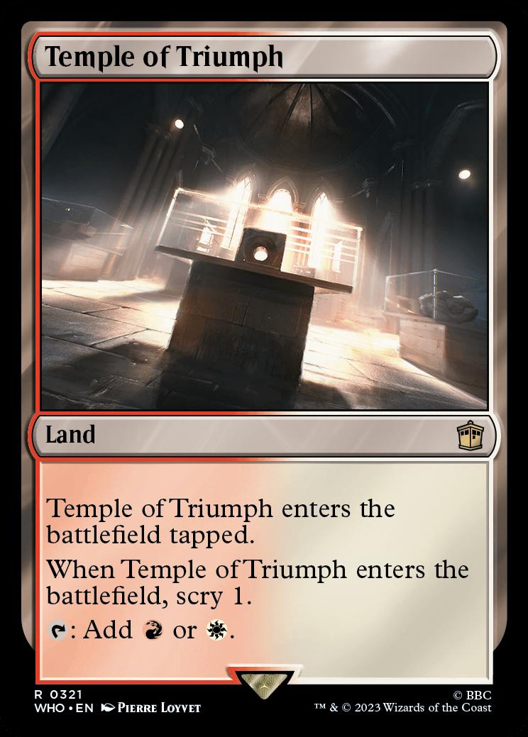 Temple of Triumph | Universes Beyond: Doctor Who Foil | Standard | Card ...