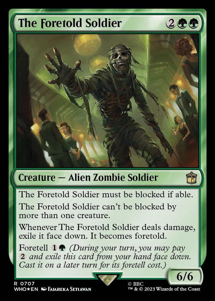 The Foretold Soldier | Universes Beyond: Doctor Who Foil | Standard ...