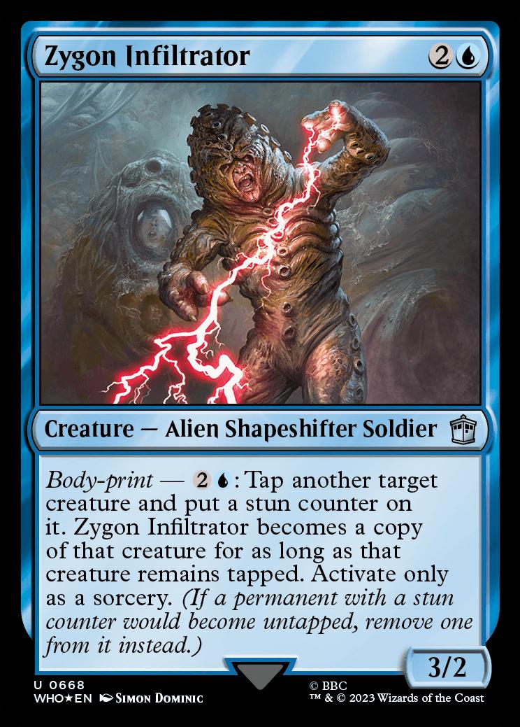 Zygon Infiltrator | Universes Beyond: Doctor Who Foil | Standard | Card ...