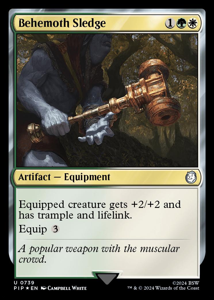 Behemoth Sledge | Universes Beyond: Fallout Foil | Commander | Card Kingdom