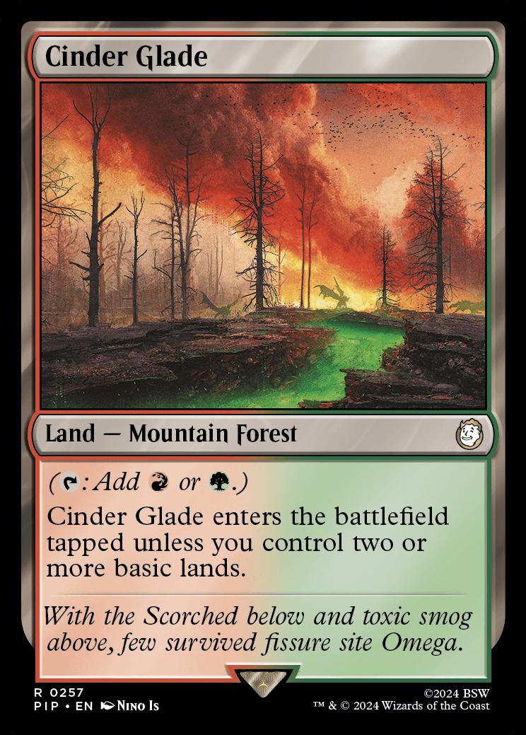 Cinder Glade | Universes Beyond: Fallout | Commander | Card Kingdom