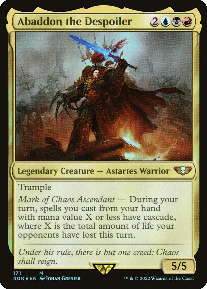Abaddon the Despoiler | Universes Beyond: Warhammer 40,000 Foil ...