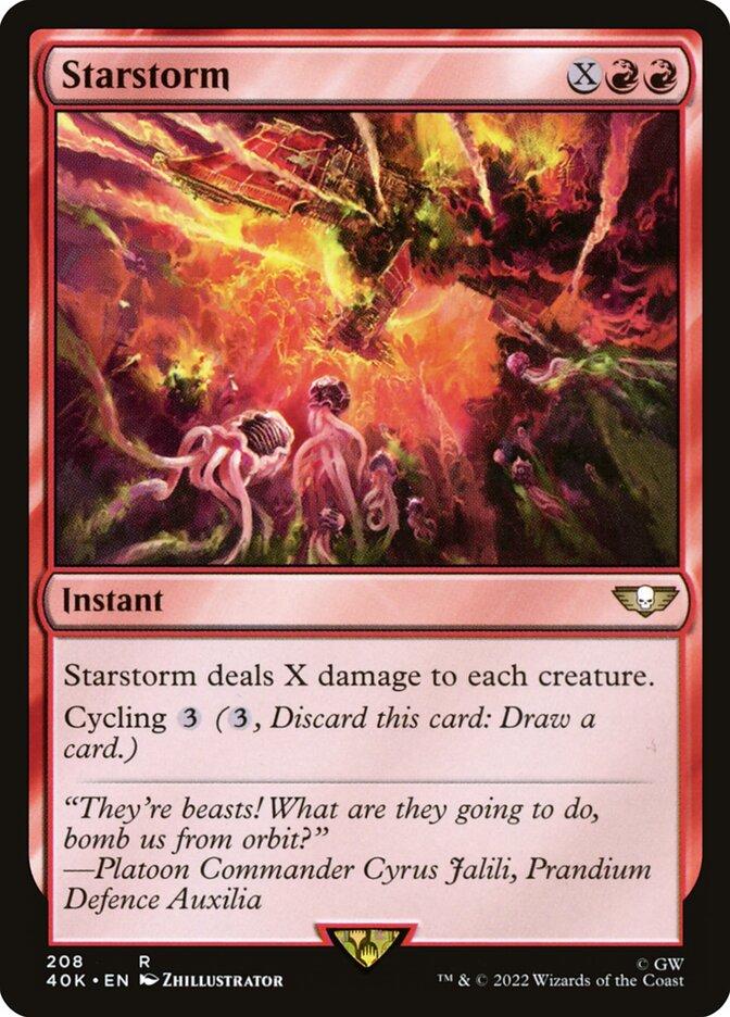 Starstorm | Universes Beyond: Warhammer 40,000 Foil | Commander | Card ...
