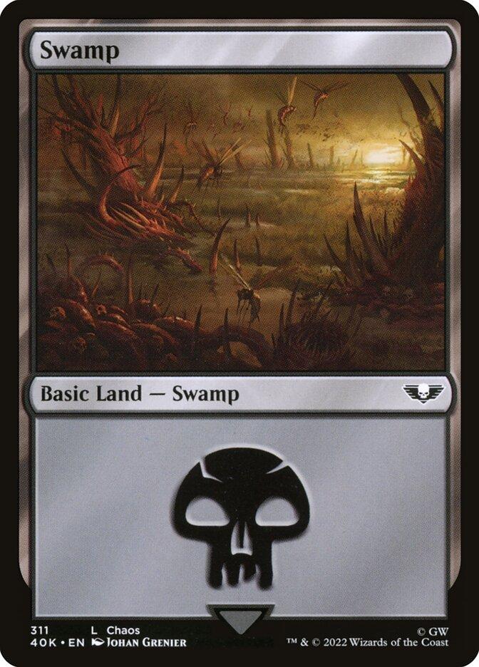 Swamp | Universes Beyond: Warhammer 40,000 Foil | Commander | Card Kingdom