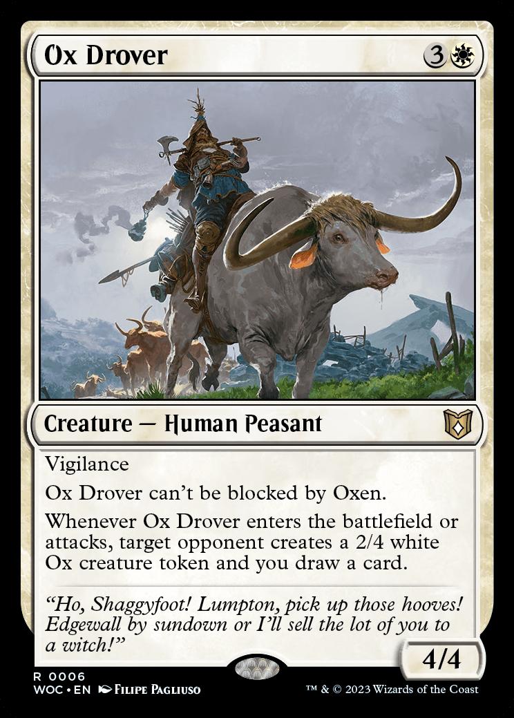Ox Drover | Wilds of Eldraine Commander Decks | Commander | Card Kingdom