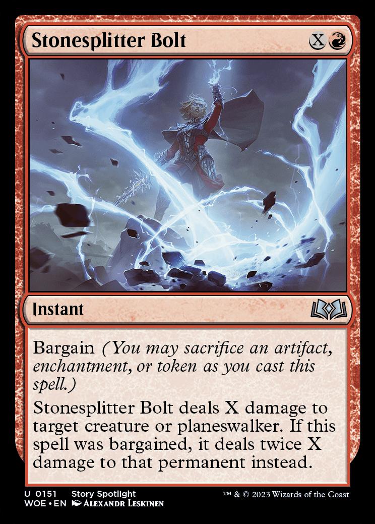 Stonesplitter Bolt | Wilds of Eldraine | Standard | Card Kingdom