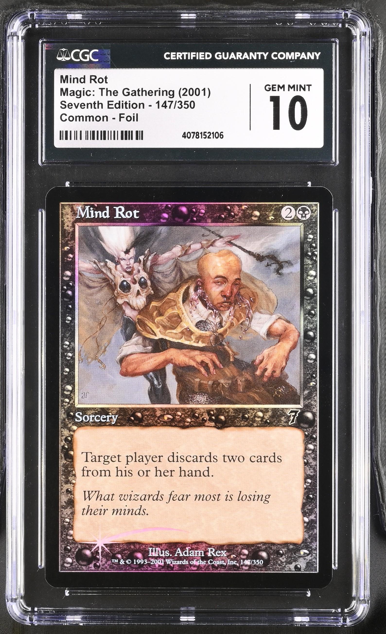 Mind Rot (7th Edition Foil CGC 10) #2106