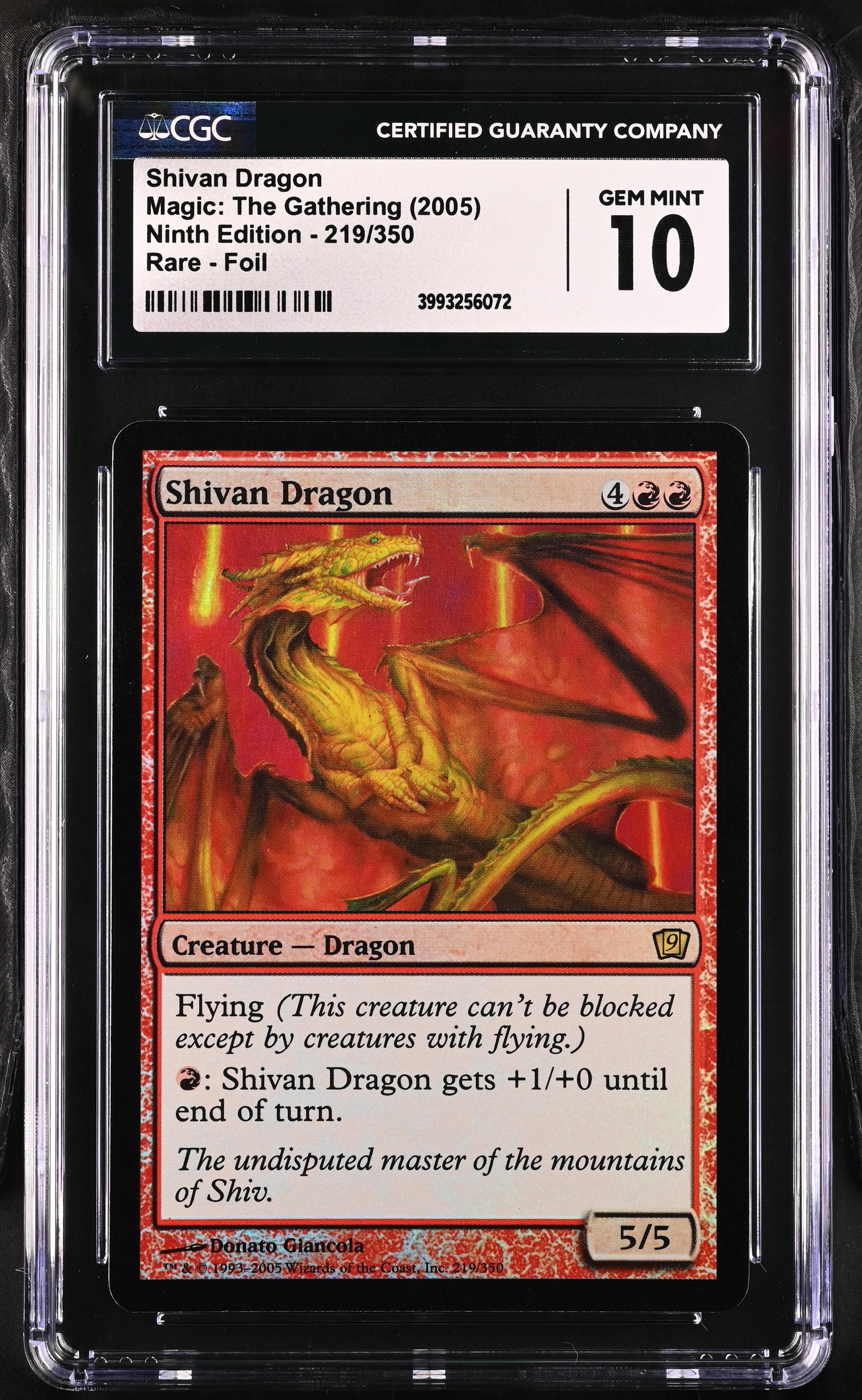 Shivan Dragon (9th Edition Foil CGC 10) #6072